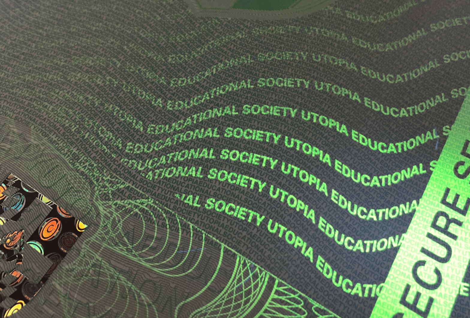 Security Inks - Tamper Evident & Instant Verification